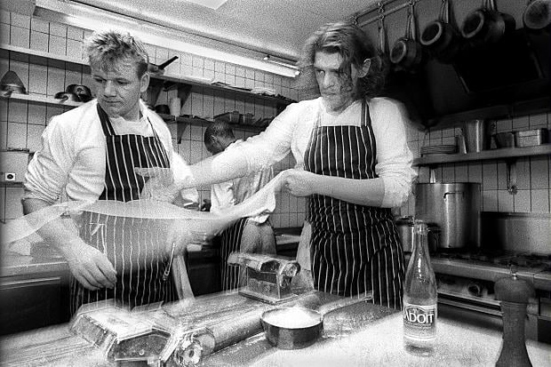 World renowned chef Marco Pierre White training his new apprentice ...