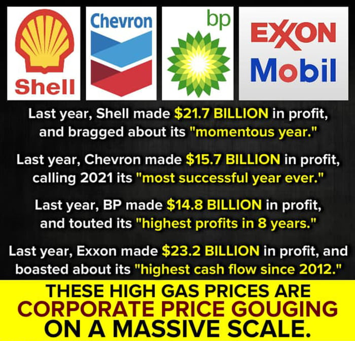 The top five oil companies alone—Shell, ExxonMobil, BP, Chevron, and ...