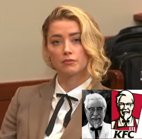 KFC's Colonel's black bow tie .. JD is from Kentucky. I think she tries ...