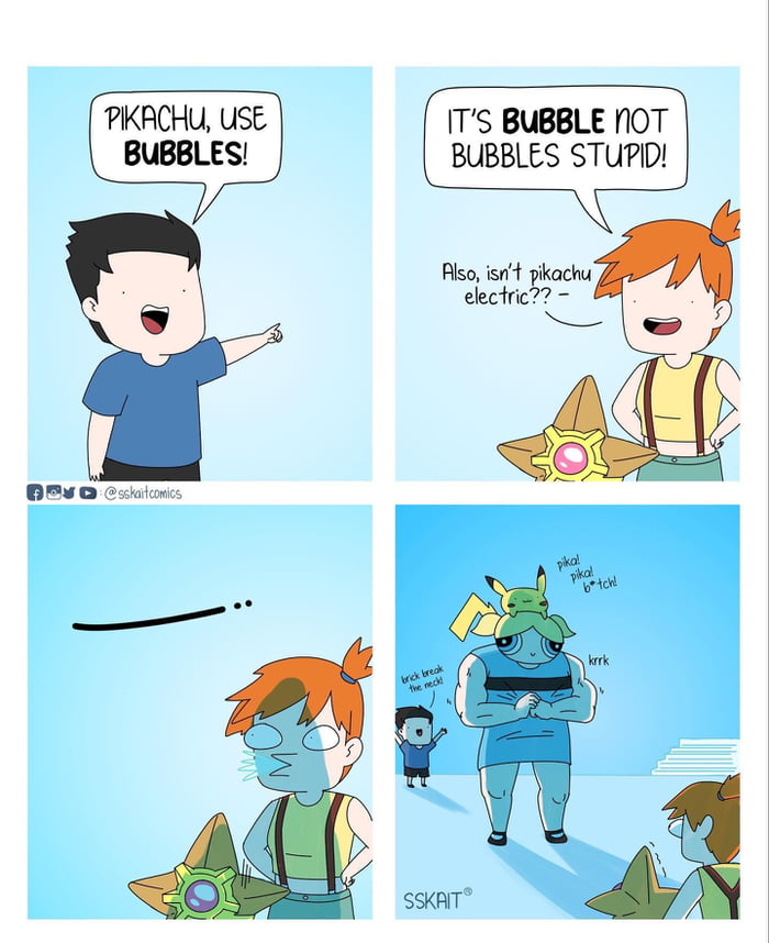 Pikachu, use Bubbles! - 9GAG