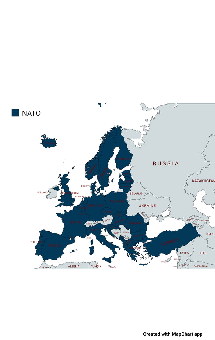 Coming Soon: The New Map Of NATO Members In Europe. (2022) - 9GAG