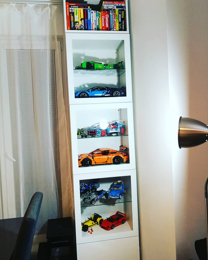 Needed some place for my legos. Ikea Besta system helped a lot! - 9GAG