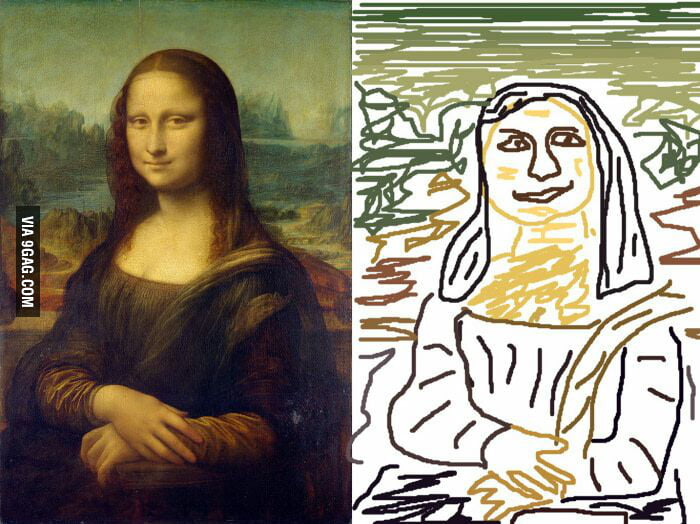 Computer graphics project: recreate a painting - nailed it - 9GAG