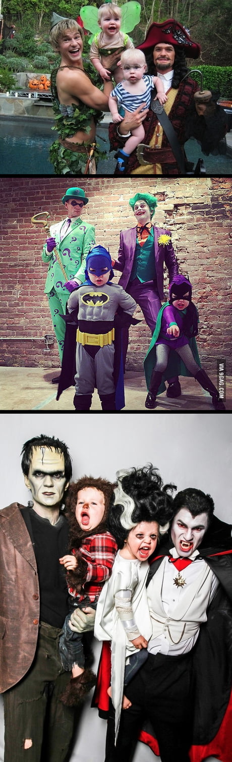 Neil Patrick Harris Family Halloween Joker Neil Patrick Harris Just