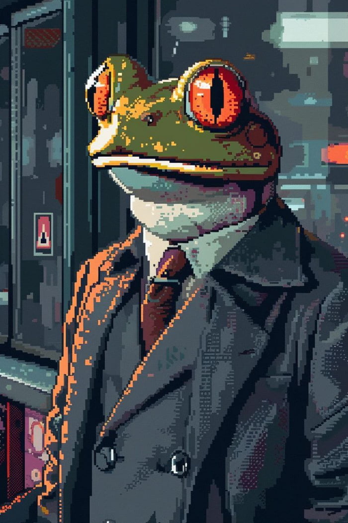 8 bit frog - 9GAG