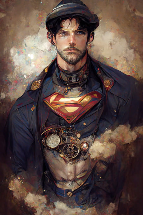 Steampunk Justice League Art