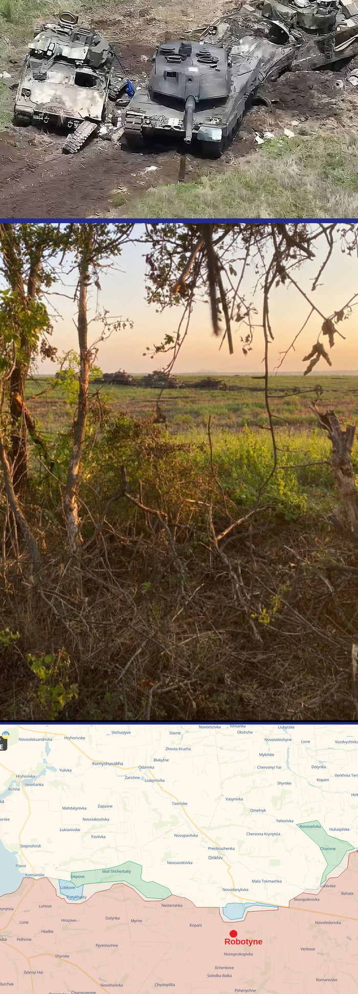 The UA is again moving in the Robotyne area, where some of its ...