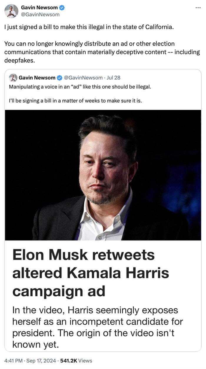 Gavin Newsom from the top rope on Elon Musk - 9GAG