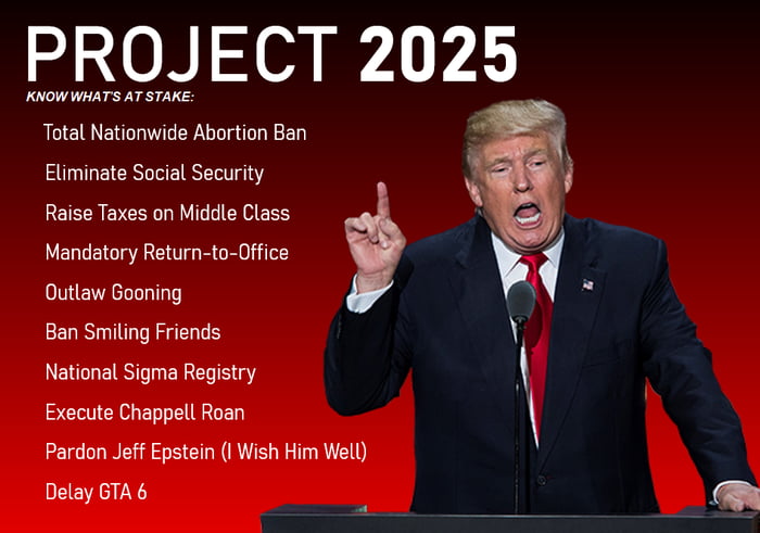 Project 2025 must be stopped. - 9GAG