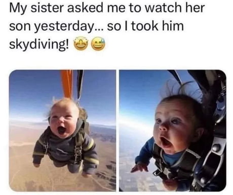 Best Funny skydiving Memes - 9GAG