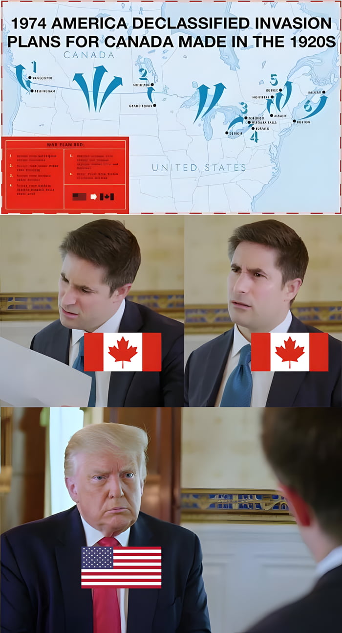 That one time the U.S. thought about invading Canada... - 9GAG