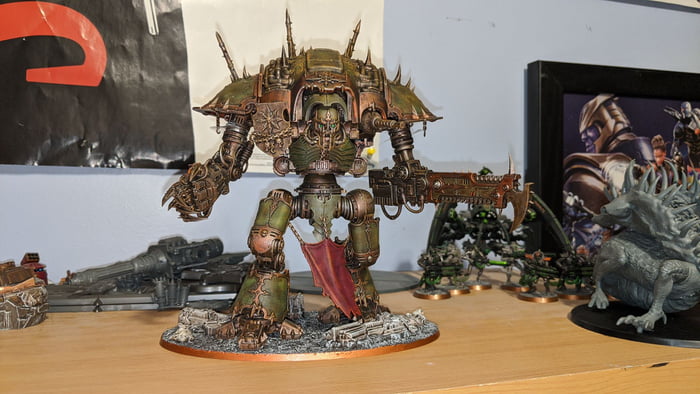 Knight rampager to add to my death guard army, almost fully done i say ...