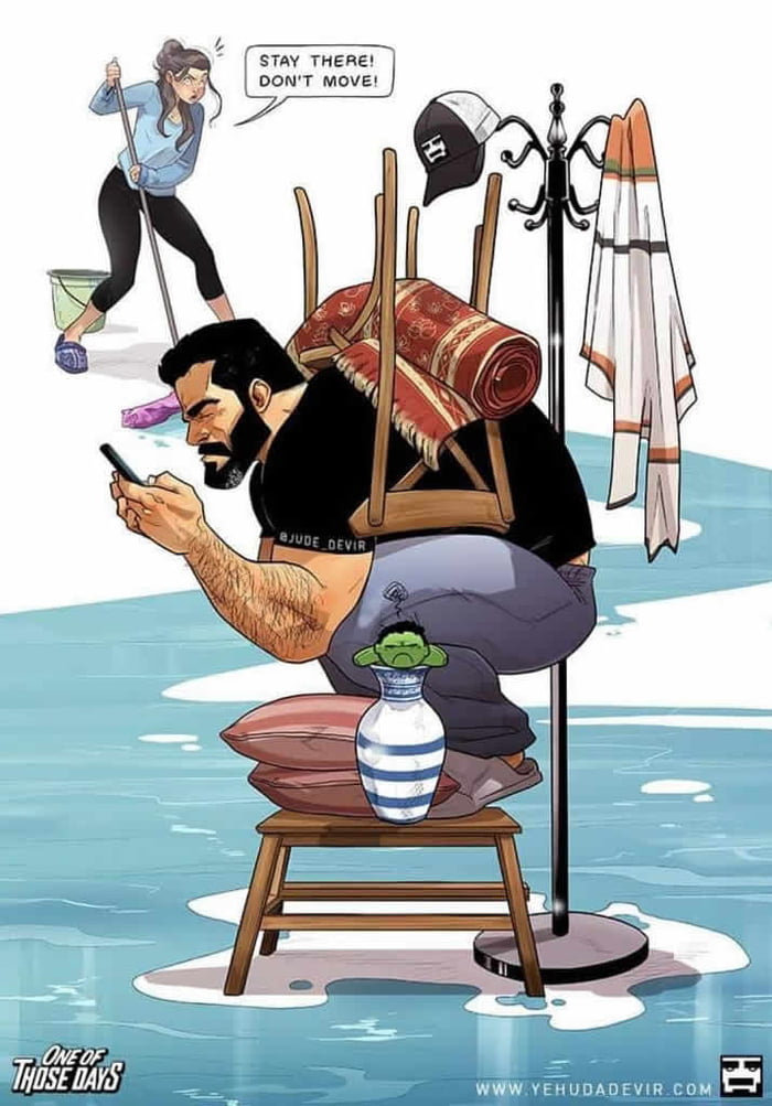 Artist Yehuda Devir Illustrates Domestic Fluff With His Wife In ...