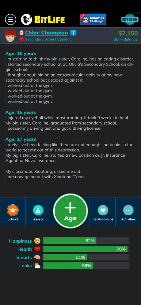 Best Funny bitlife life simulator Memes - 9GAG