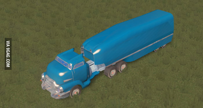 I made a pristine version of the fallout semi truck for cities skylines ...