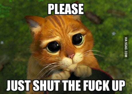 Just Stop Talking Meme