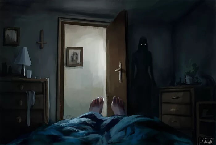 My sleep paralysis experience. - 9GAG