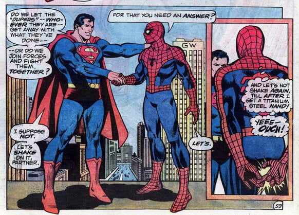 Remember Marvel and DC's first crossover good times (Superman vs. The Amazing Spider-Man: The ...