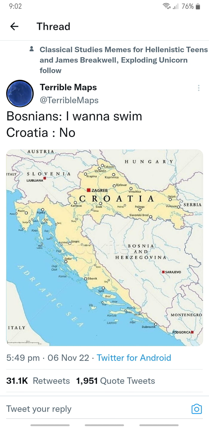 * cries at Neum * - 9GAG