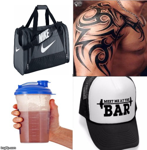 Gym bro starter pack - 9GAG