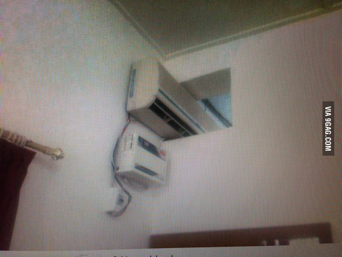 Two rooms one ac? Absolutely no problem.... - 9GAG