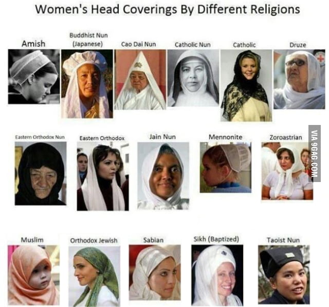 Women's religious head coverings - 9GAG