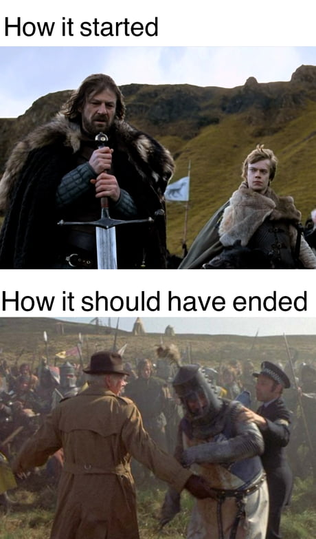 Monty Python Zwarte Ridder Meme