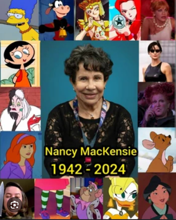 Nancy Mckenzie, legendary dubbing actress on latino died at 81 years ...