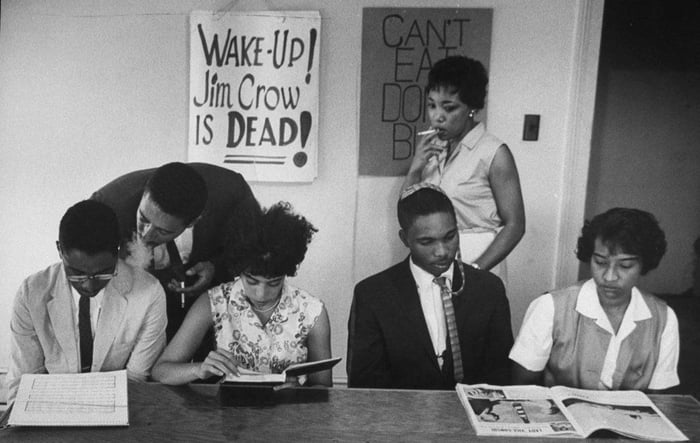 Training for nonviolent resistance during the Civil Rights era. - 9GAG