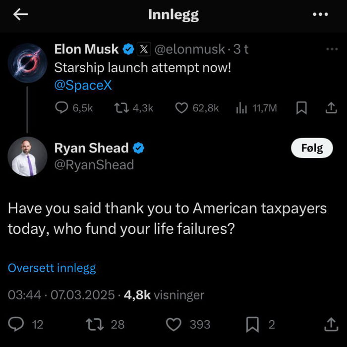 Did Elon say thank you? - 9GAG