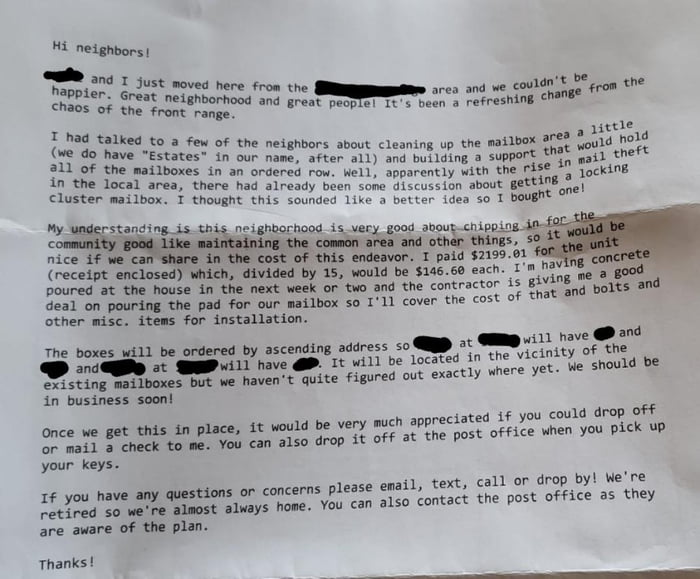 A family member just got this insane letter. They have no HOA... - 9GAG