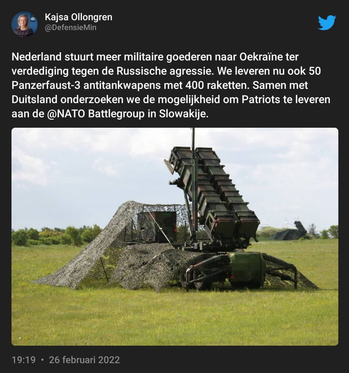 The Netherlands will send 50 Panzerfaust-3 and 400 rockets to Ukraine ...