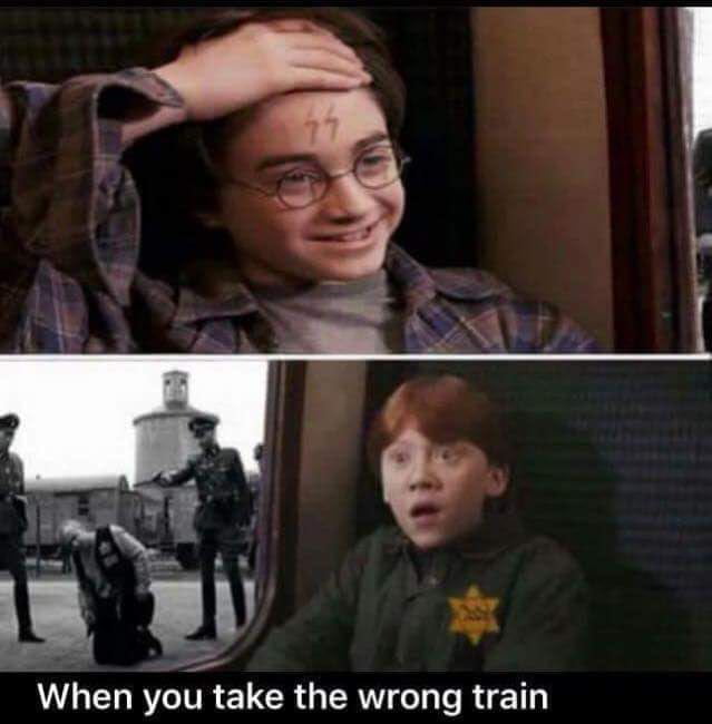 When you get on the wrong train. - 9GAG