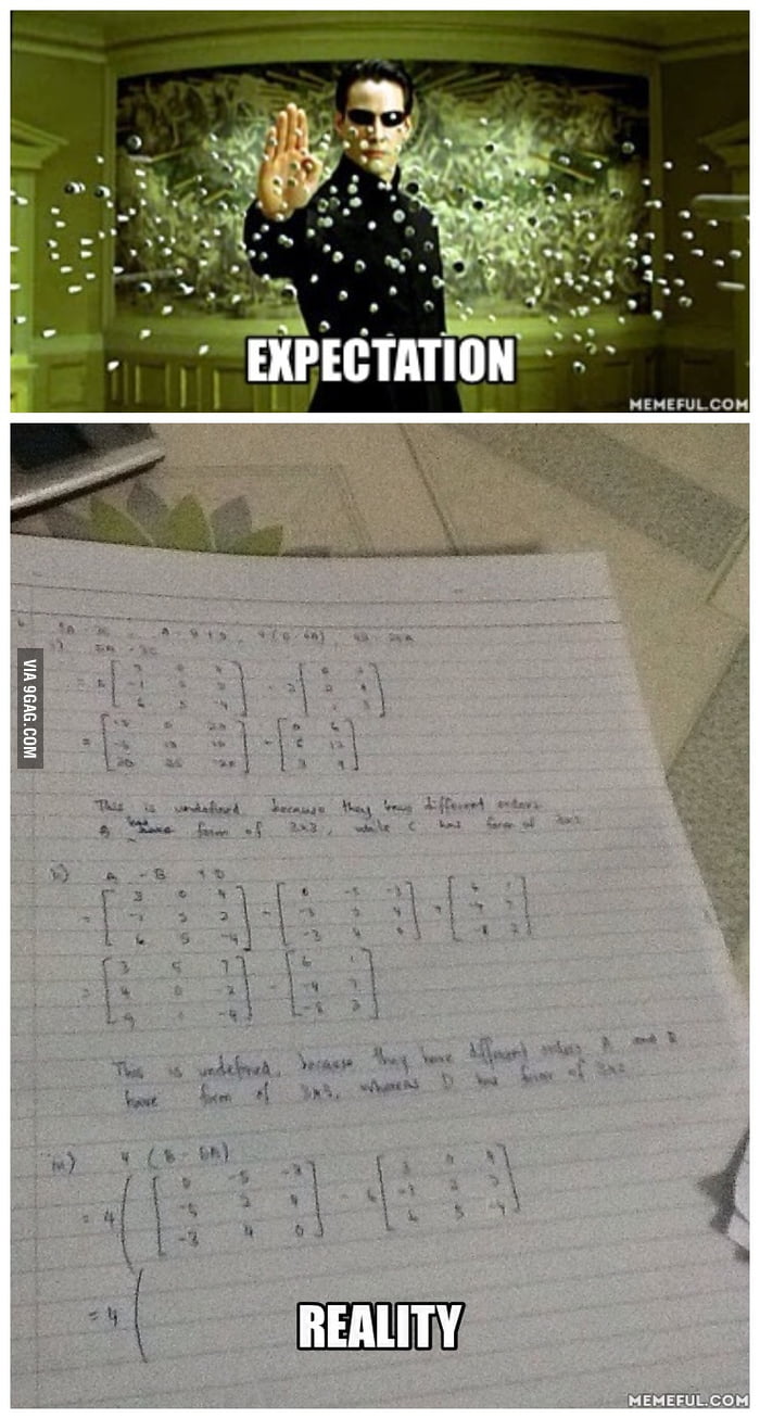 Expectation vs Reality : Matrix - 9GAG