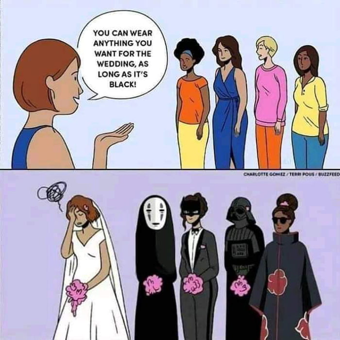 Akatsuki wedding dress - 9GAG