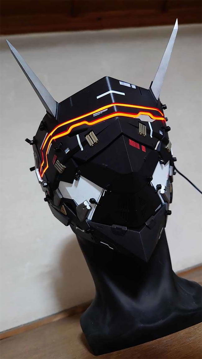 Japanese Artist Crafts Awesome Cyberpunk Demon Masks - 9GAG
