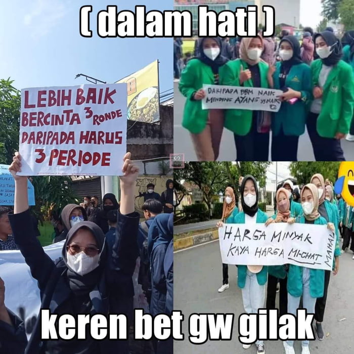 Nanti kalau di entot beneran lapor pelecehan seksual - 9GAG