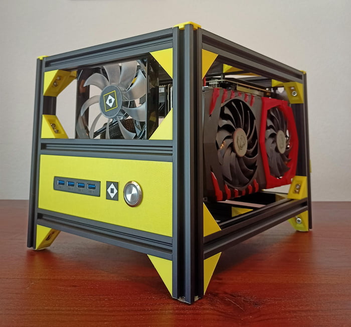 Custom 3d Printed open-air PC build. - 9GAG