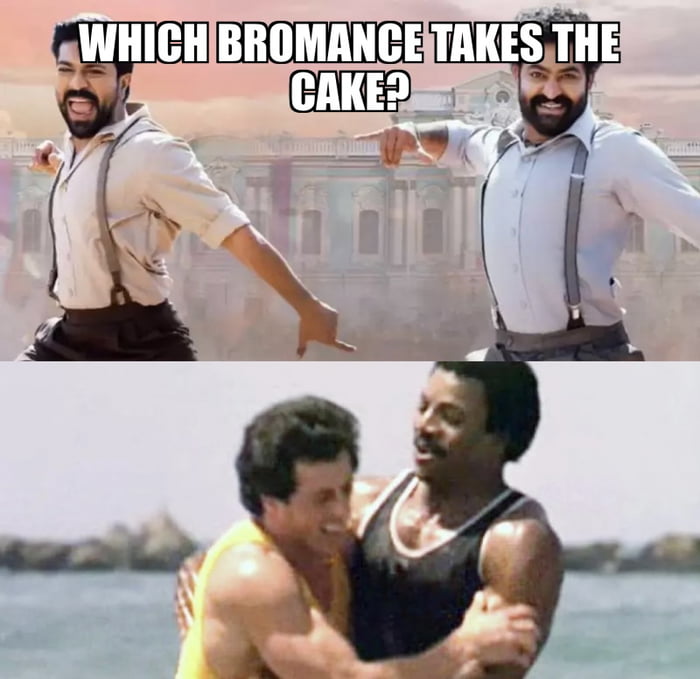 So which bromance montage wins? RRR riding on a horse and motorcycle, or Rocky and Creed in the ...