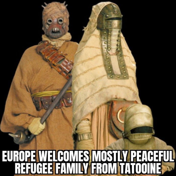 I think we better get indoors. The Sand People are easily startled but ...