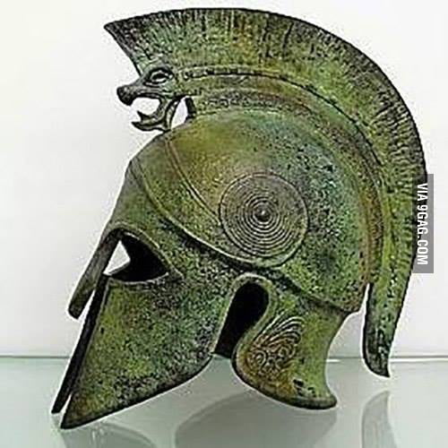 Helmet from Macedonia of Alexander the Great (330 BC) - 9GAG