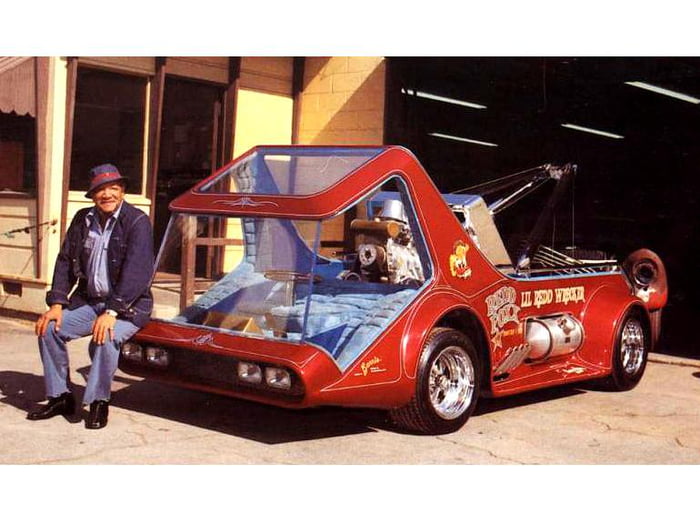 Redd Foxx and his George Barris custom "Lil' Redd Wrecker" mid 1970s - 9GAG
