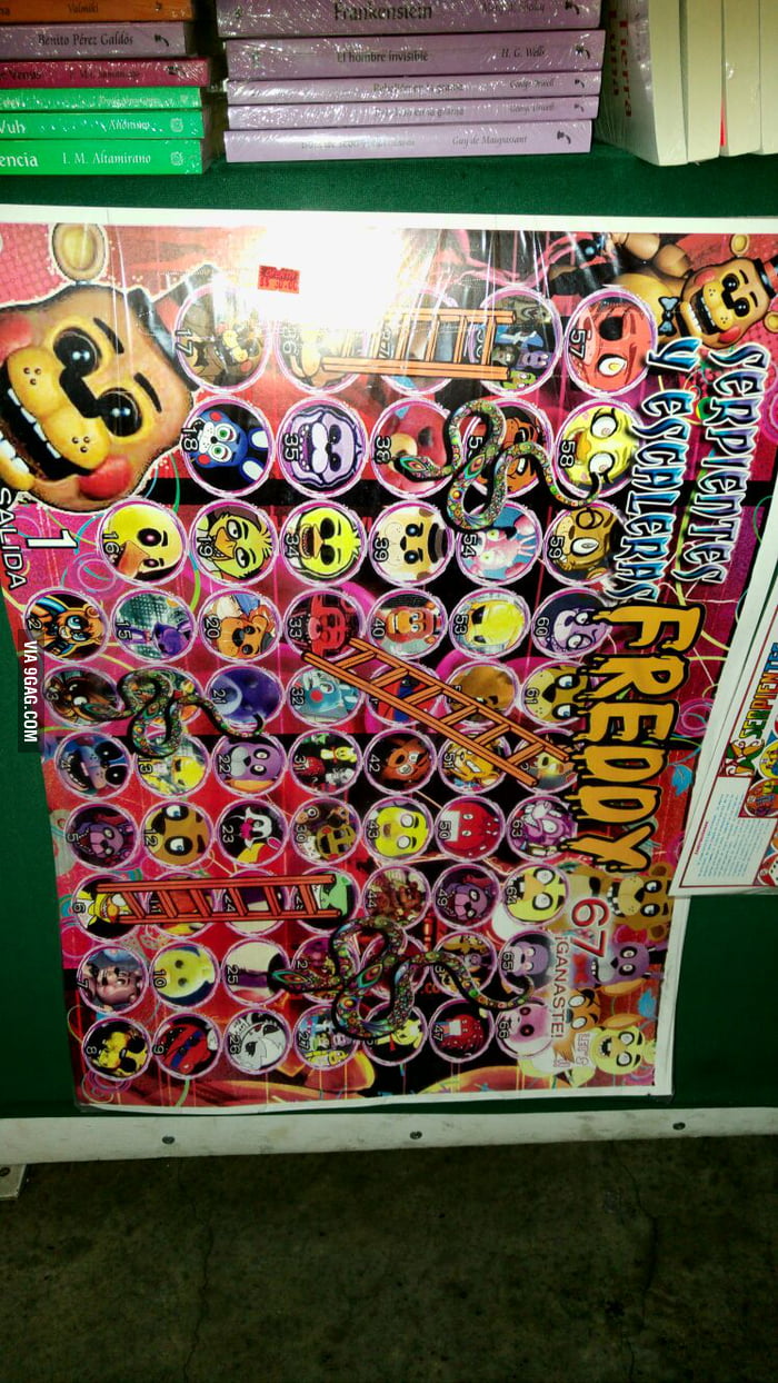 Bootleg FNaF board game at a mexican market - 9GAG