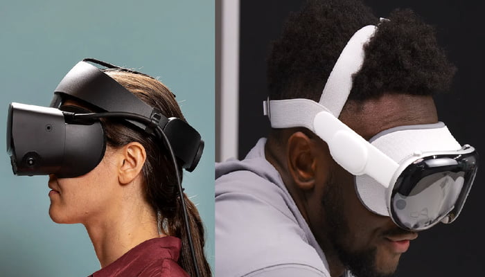New apple VR 3500$ head set compared to 4 year old oculus rift s ...