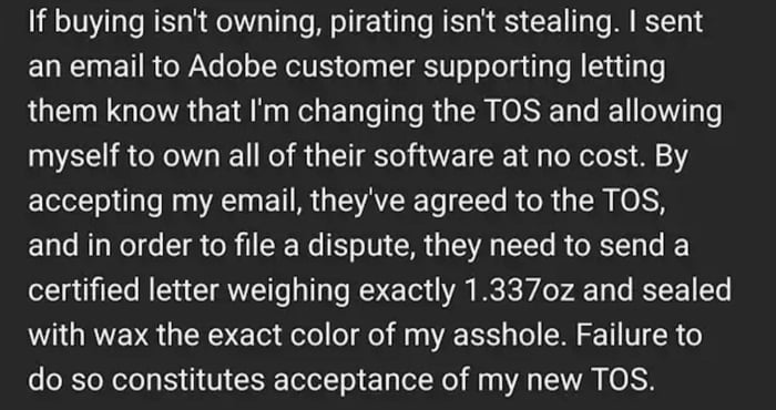 Louis Rossman describes this as the best comment on his channel. What a ...