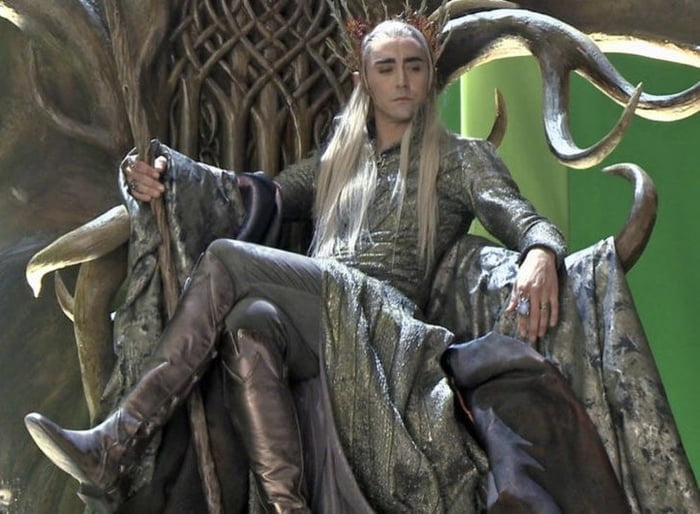 A deleted scene of Thranduil sitting on his throne. - 9GAG