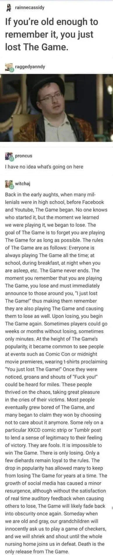 Best Funny you just lost the game Memes - 9GAG