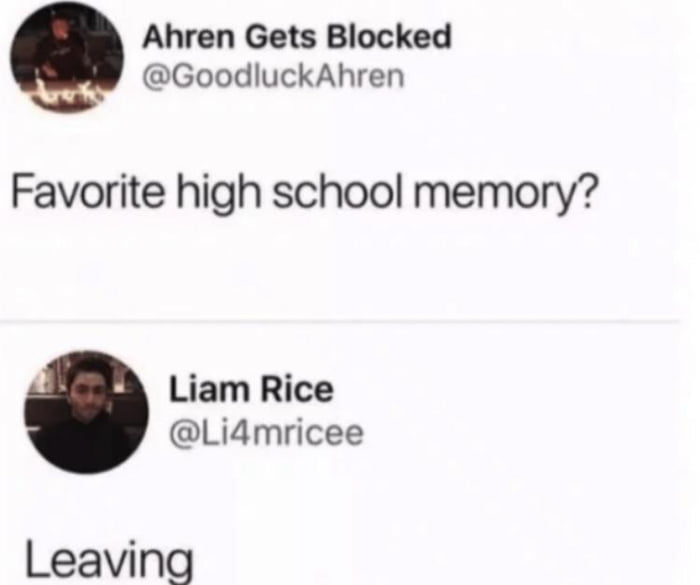 The ultimate favorite high school memory. - 9GAG