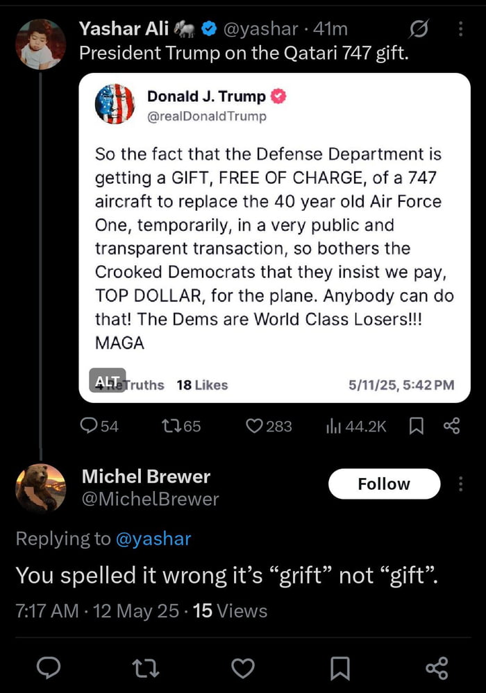 Grifter in chief - 9GAG