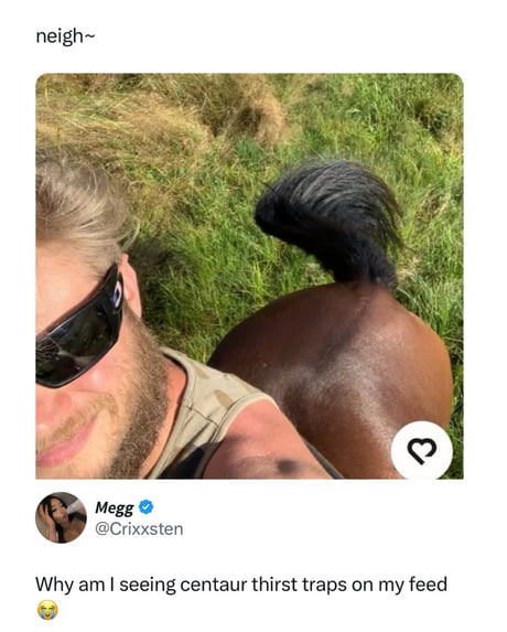 Best Funny centaur selfie Memes - 9GAG